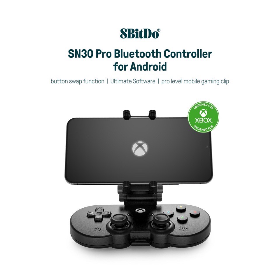 8BitDo SN30 Pro for Xbox cloud gaming on Android includes clip Support Switch Steam Raspberry Pi ...