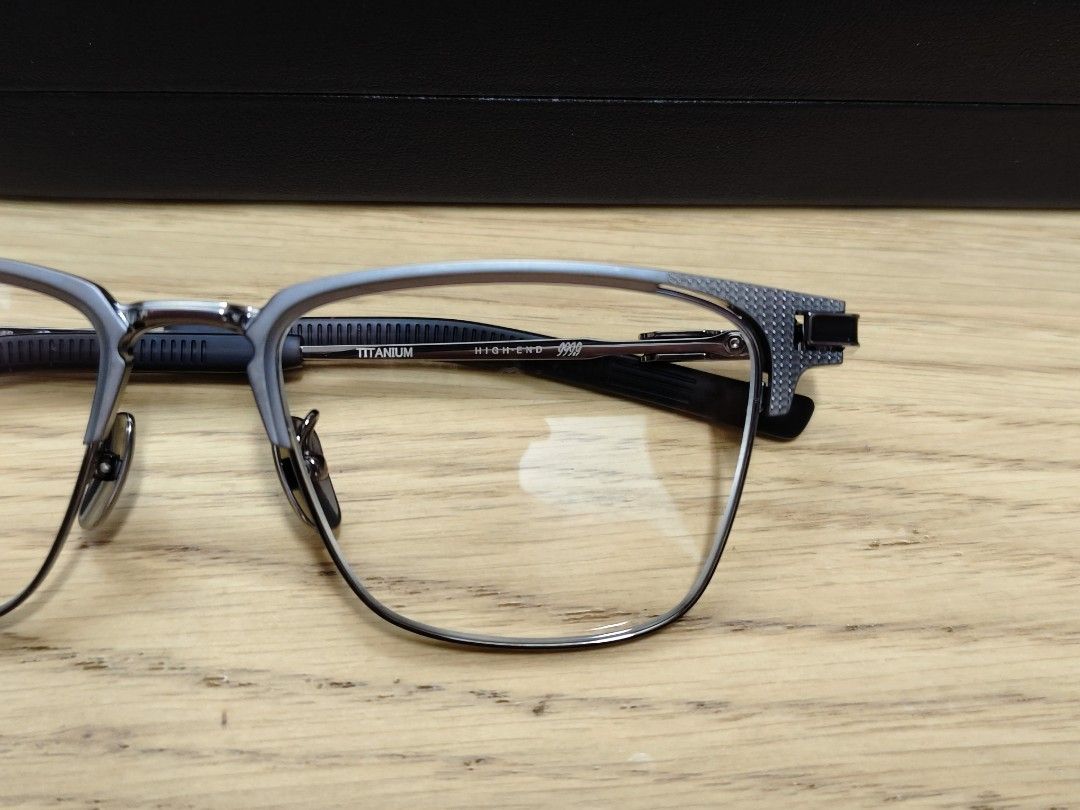 999.9 S-02T H fournines High-end 全鈦金屬 極高の品質 逆R 方形 圓形 度數眼鏡 黑框 鏡片 日常 翻工 翻學 禮物 送禮 新潮 斯文 男款 日本 日製 手造 ...