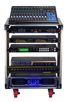 9U 12U 16U speaker Amplifier AV rack cabinet indoor use wood metal with ...