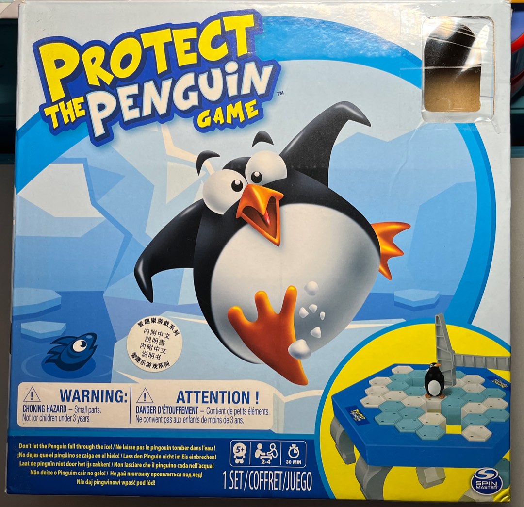 企鵝破冰動作遊戲 Protect the Penguin Game, 興趣及遊戲, 玩具 & 遊戲類 - Carousell