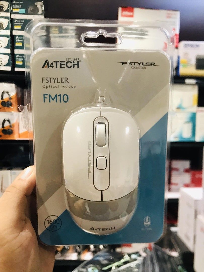 A4Tech Fstyler FM10 Wired Mouse USB White on Carousell