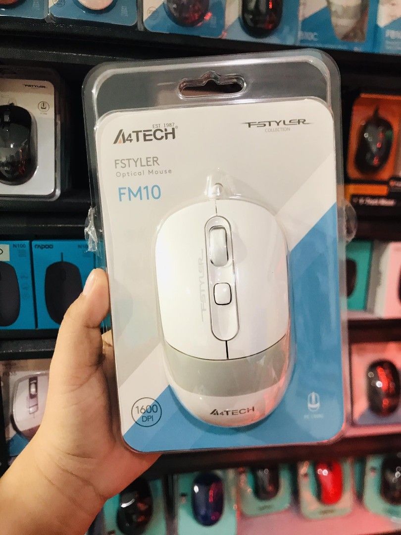 A4Tech Fstyler FM10 Wired Mouse USB White on Carousell