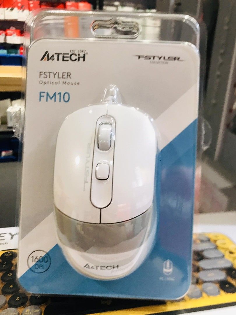 A4Tech Fstyler FM10 Wired Mouse USB White on Carousell