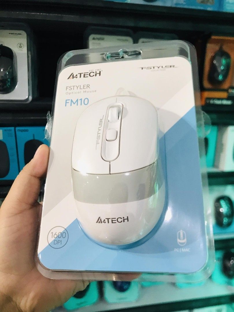 A4Tech Fstyler FM10 Wired Mouse USB White on Carousell