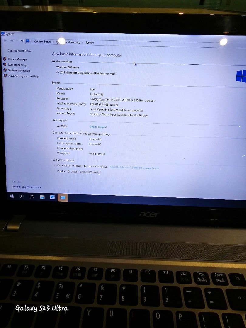 Acer aspire 4745, Computers & Tech, Laptops & Notebooks on Carousell