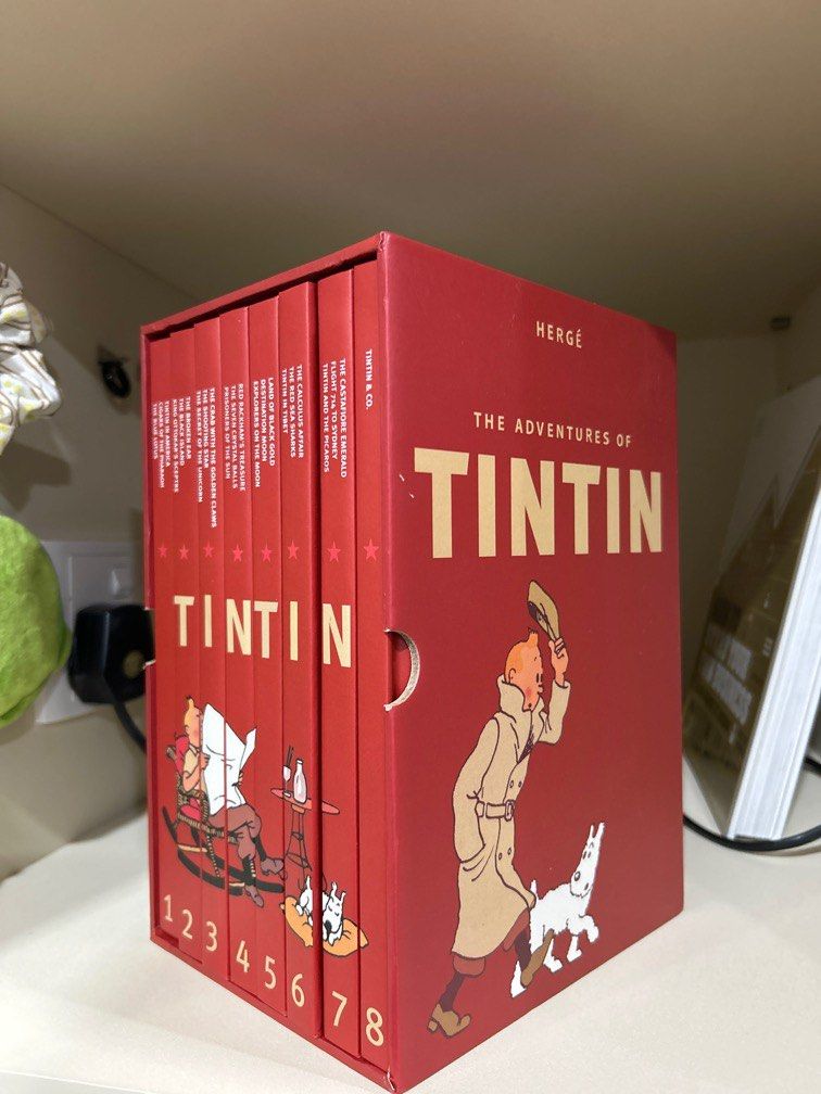 Adventures of tintin box set tin tin book comic, Hobbies & Toys, Books ...