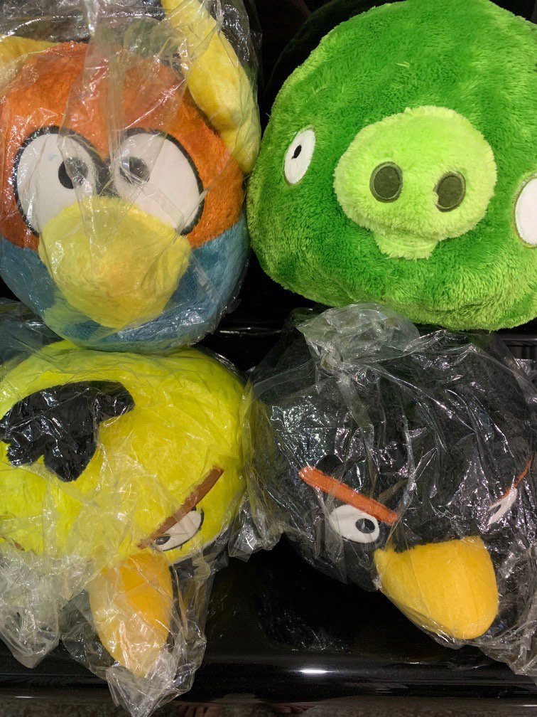 Angry Bird Plushies stuffed toys - set of 4, Hobbies & Toys, Toys ...