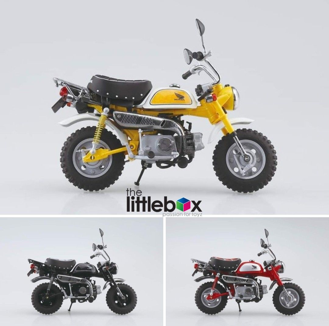 Aoshima 1/12 Scale Diecast Motorcycle - Honda Monkey (Plasma Yellow ...