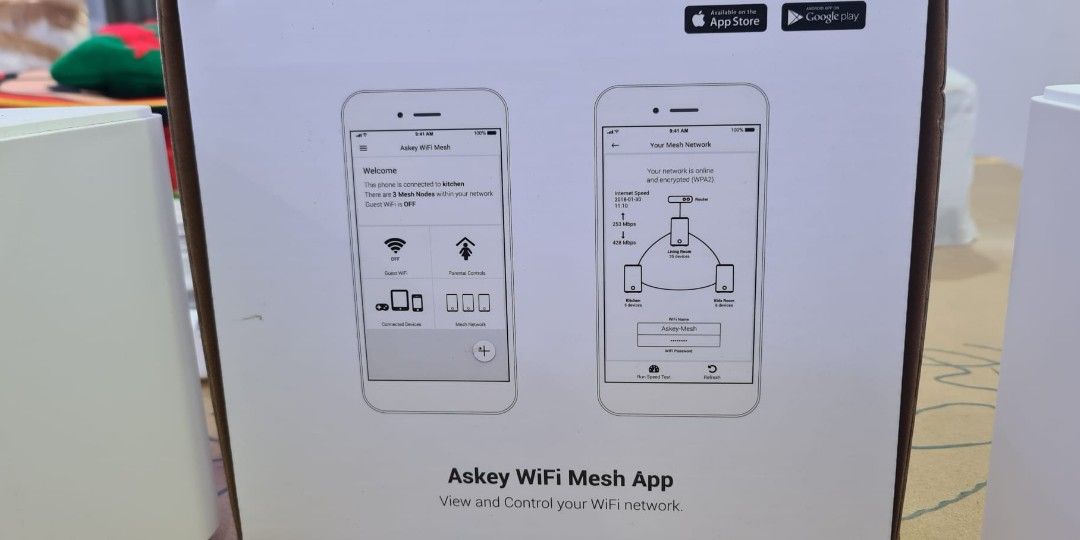 Askey Mesh router and extender, Computers & Tech, Parts & Accessories ...