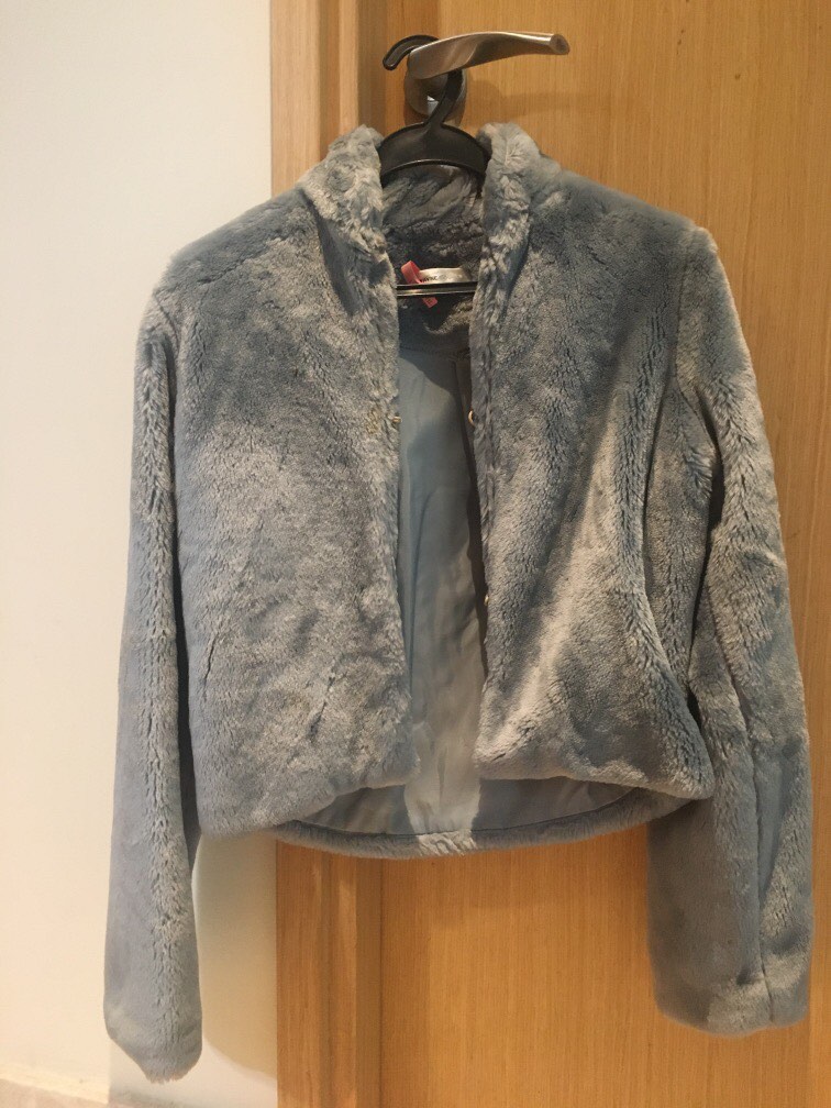 Australian designer Wayne Cooper faux fur shirt jacket, Women's Fashion ...