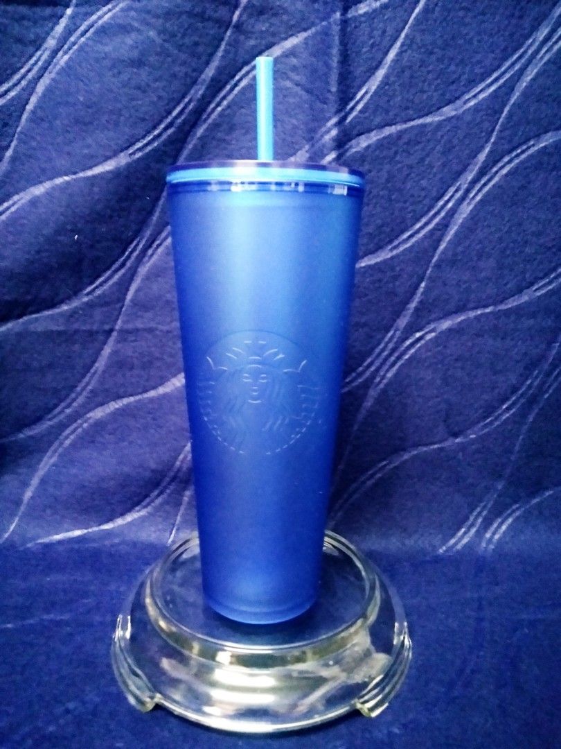 Authentic 24Oz. Starbucks Frosted Blue Cold Cup Tumbler, Furniture ...