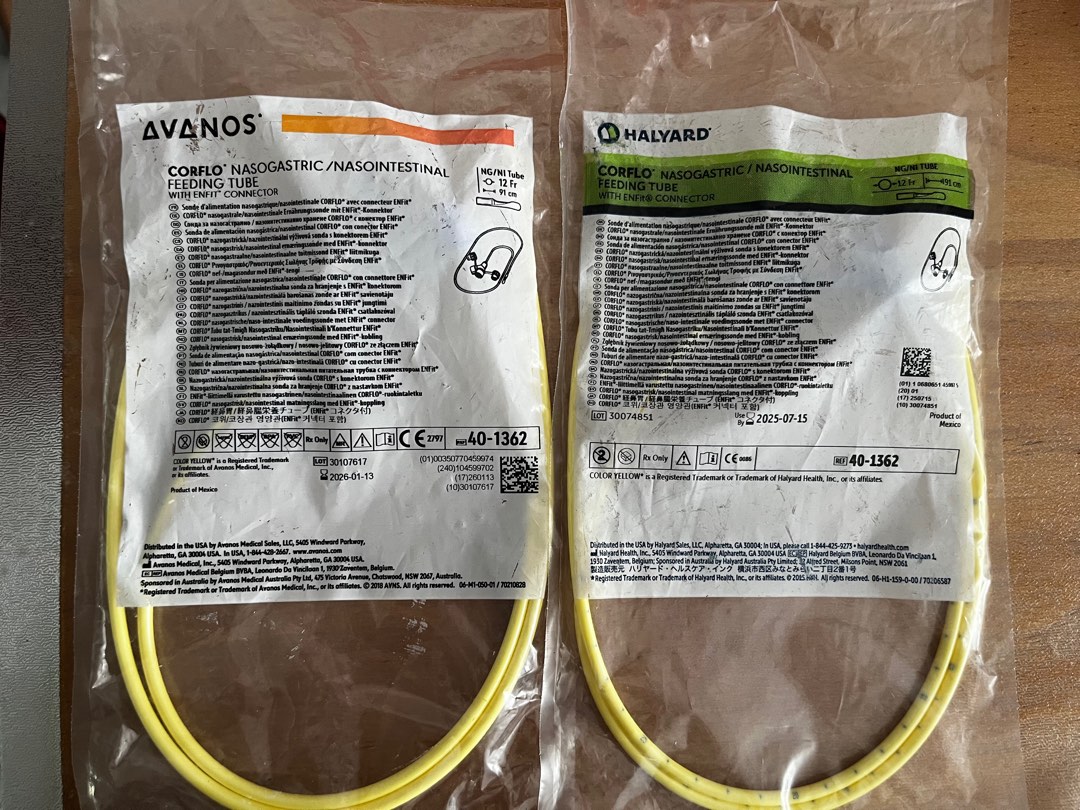 Avanos / Halyard Corflo 12 FR feeding tube, Health & Nutrition, Medical Supplies & Tools on ...