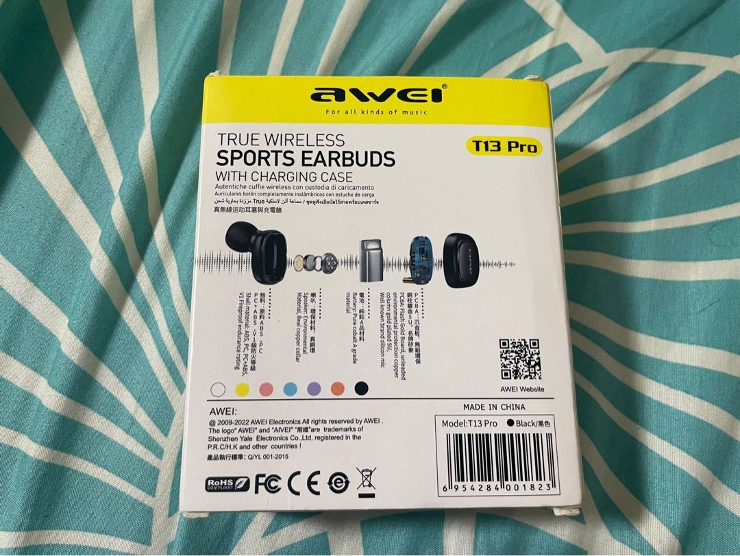 Awei T13 Pro TWS, Audio, Earphones on Carousell