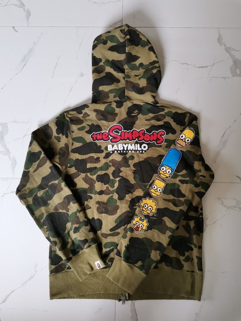Bape x Simpsons 1st camou on Carousell