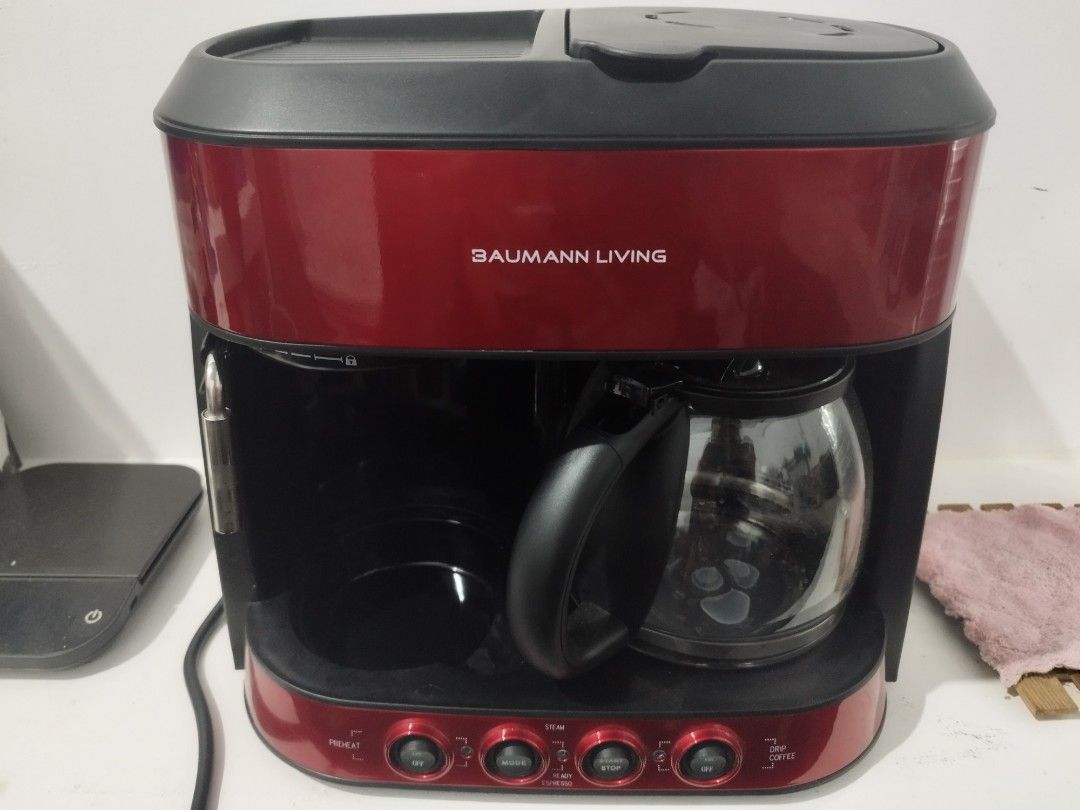 Baumann Living Espresso Machine with Milk Frother Coffee Maker on Carousell