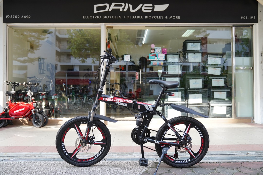 BEGASSO Mini Soldier BGS480 Foldable Bicycle 21 Speed 20 inch Anti-rust ...