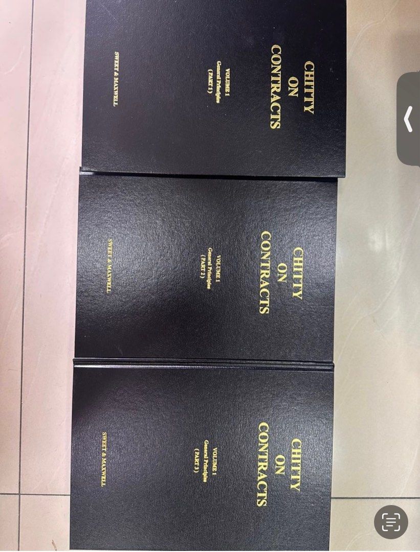 Chitty on contract law 34th edition, Hobbies & Toys, Books & Magazines ...