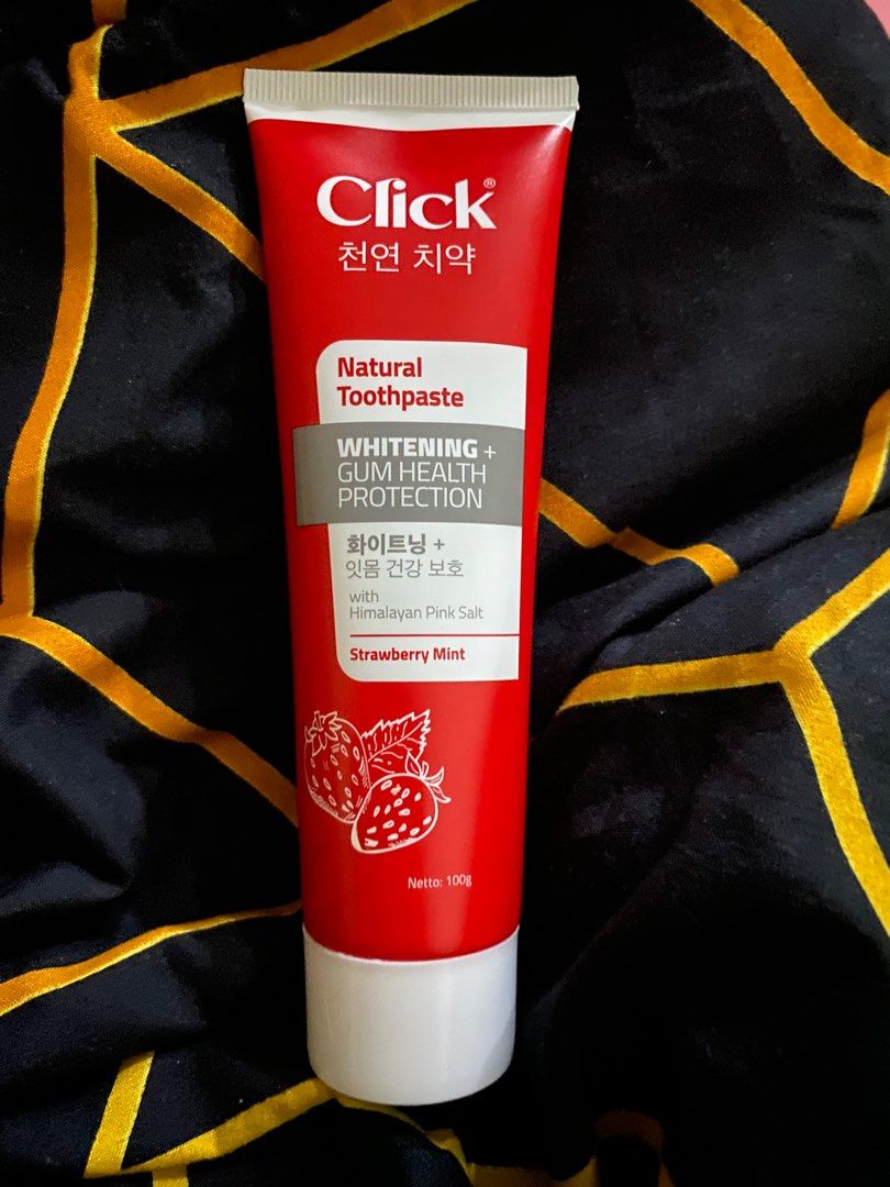 Click Natural Toothpaste Whitening, Kesehatan & Kecantikan, Parfum ...
