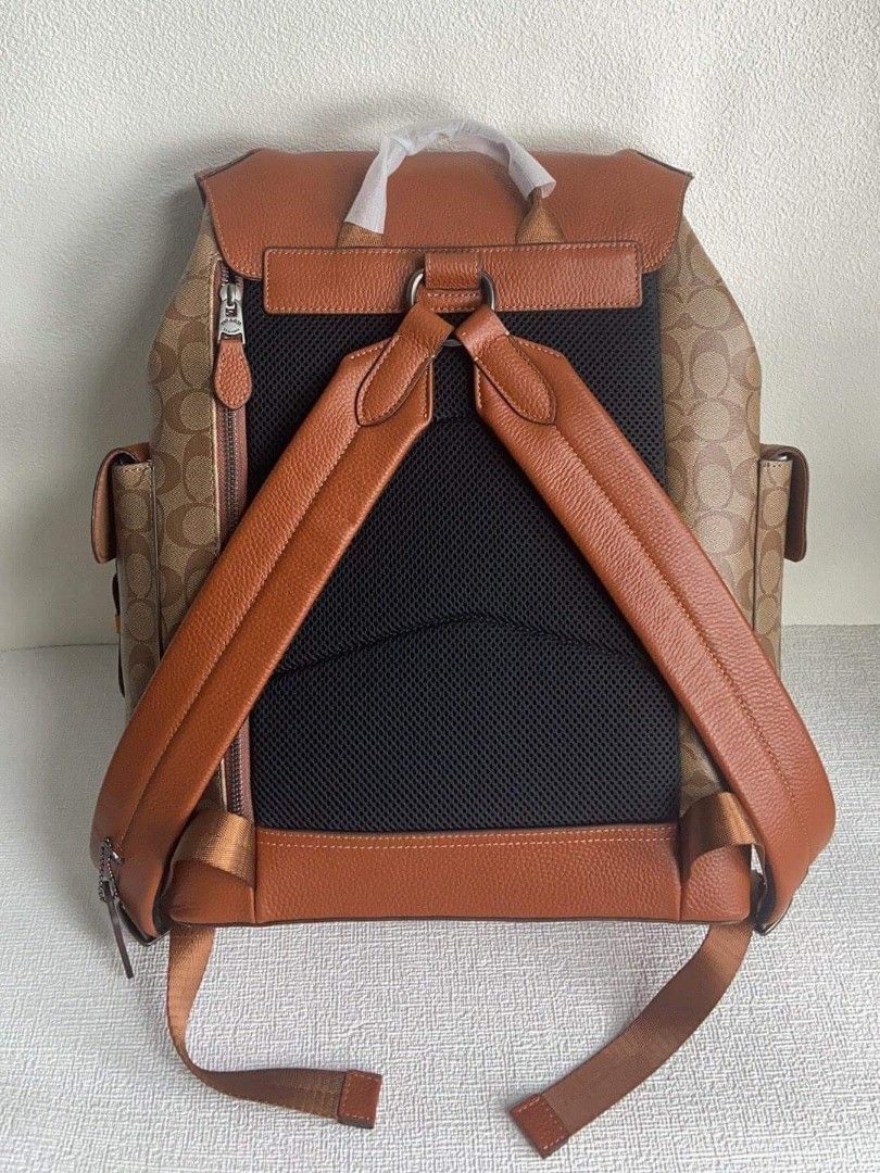 Coach Hudson Backpack in Signature Canvas, Men's Fashion, Bags ...
