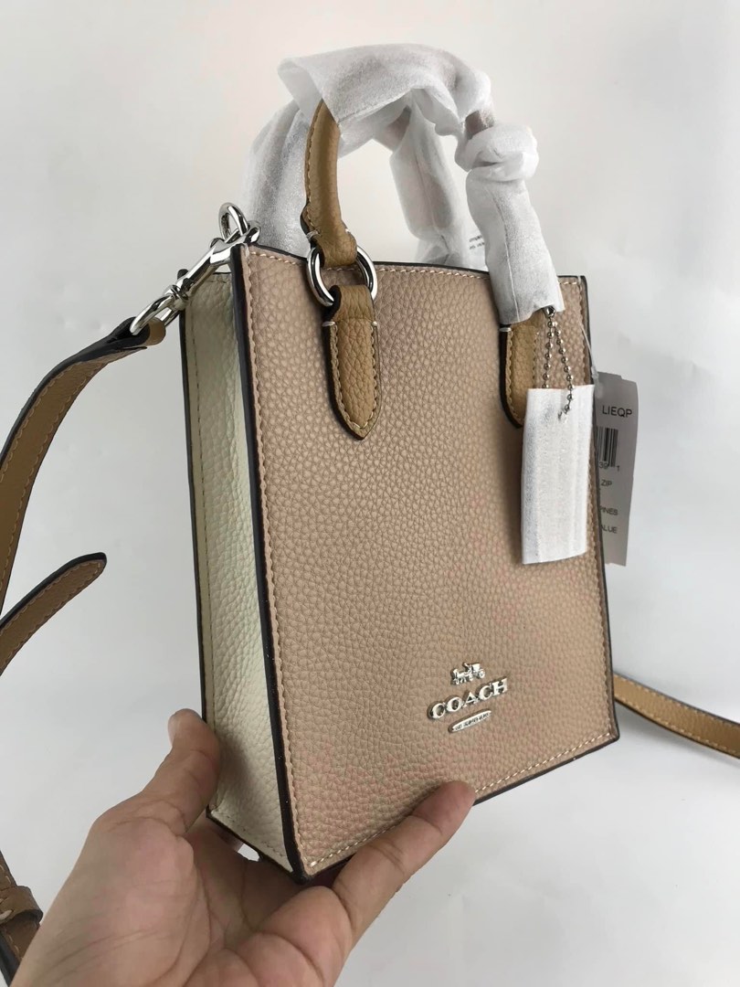 Coach North/South Mini Tote Crossbody 2 Tone, Women's Fashion, Bags ...