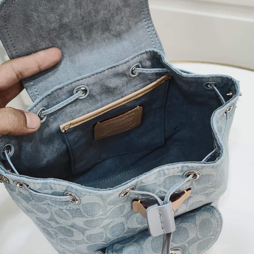 Coach Riya Mini Backpack in Signature Jacquard, Women's Fashion, Bags ...