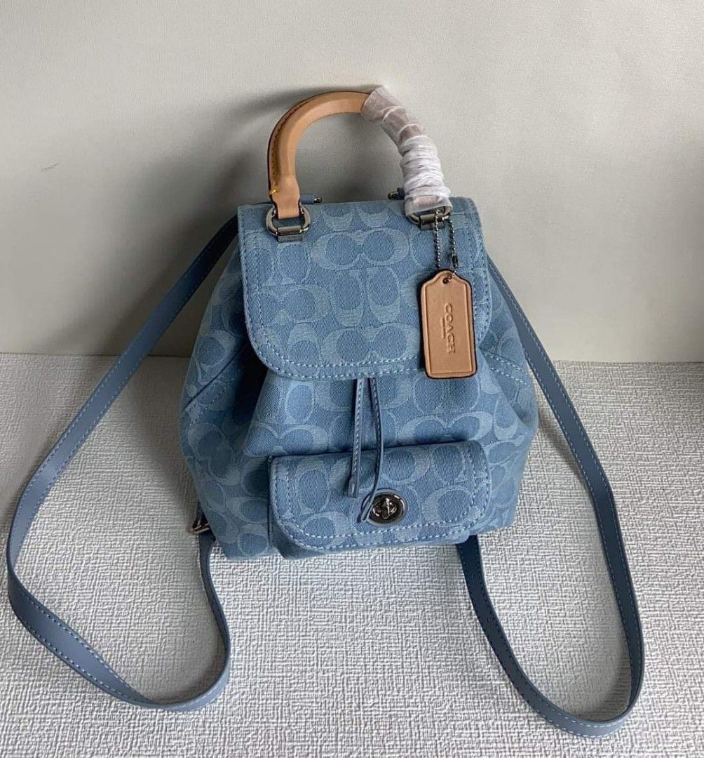 Coach Riya Mini Backpack in Signature Jacquard, Women's Fashion, Bags ...