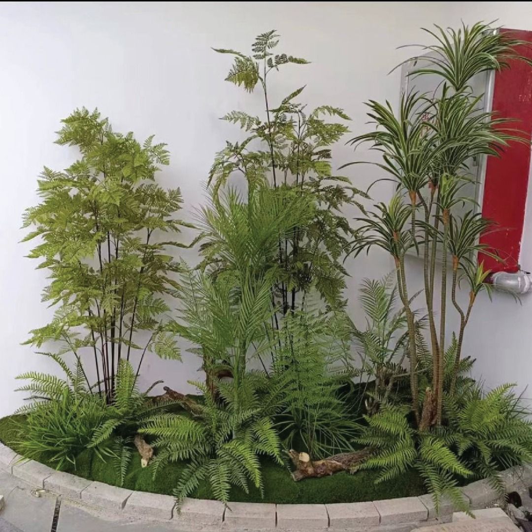 Artificial Planter Box Customize and Design | Living Room Cafe Mall ...