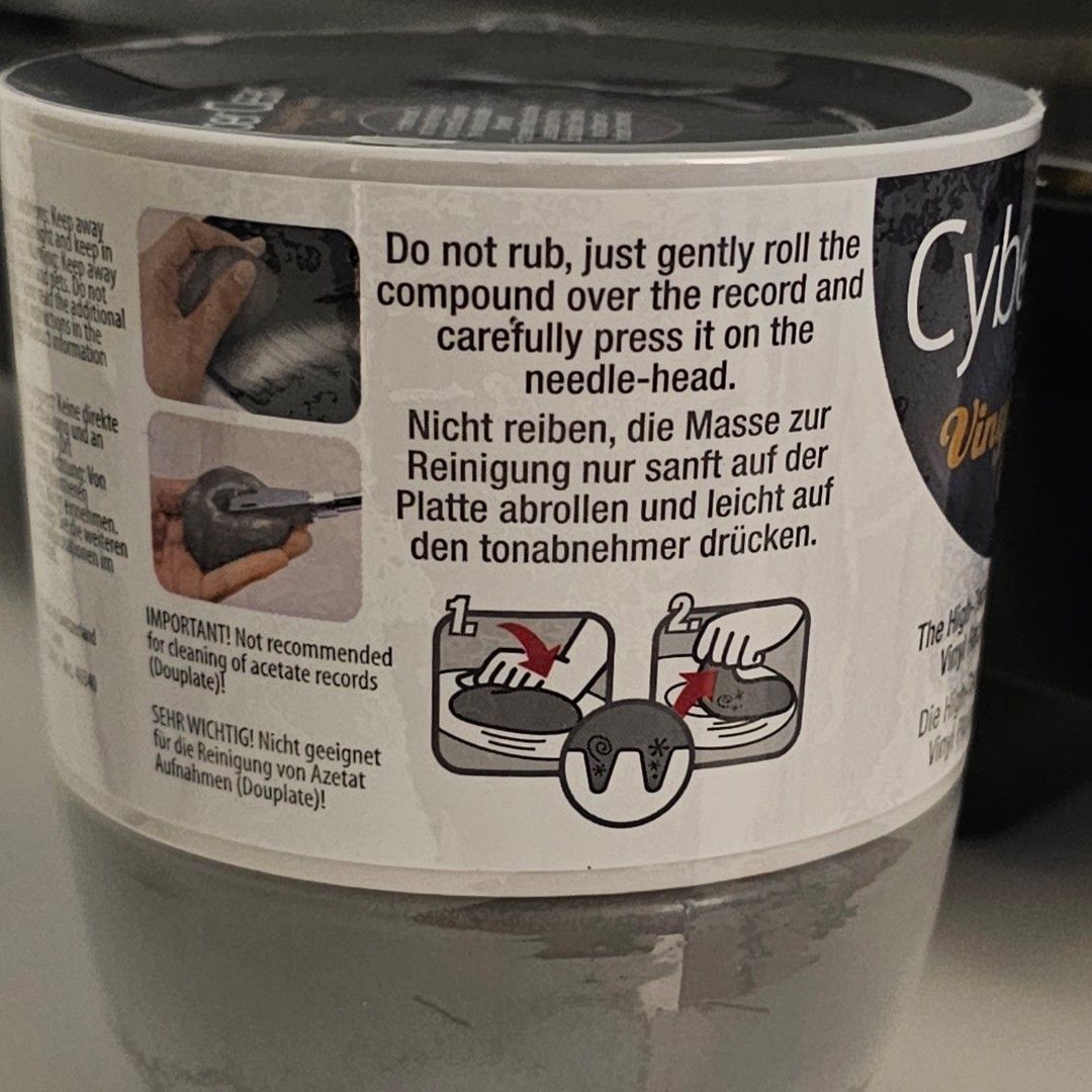 Cyber Clean Vinyl & Phono Care Clean Vinyl LP Record Sticky Gel ...