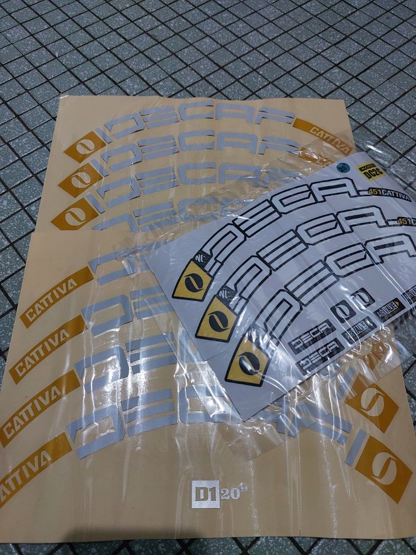 DECA wheelset sticker decal, Sports Equipment, Bicycles & Parts ...