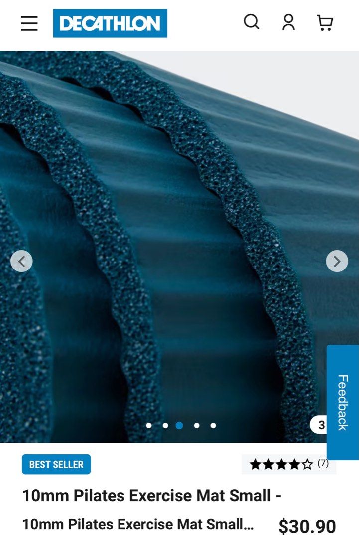 Decathlon exercise mat, Sports Equipment, Exercise & Fitness, Exercise ...