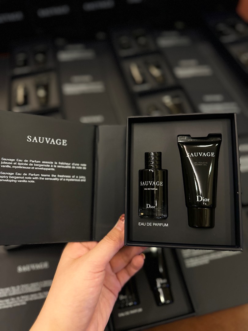 Dior Sauvage edp mini perfume set, Beauty & Personal Care, Fragrance ...