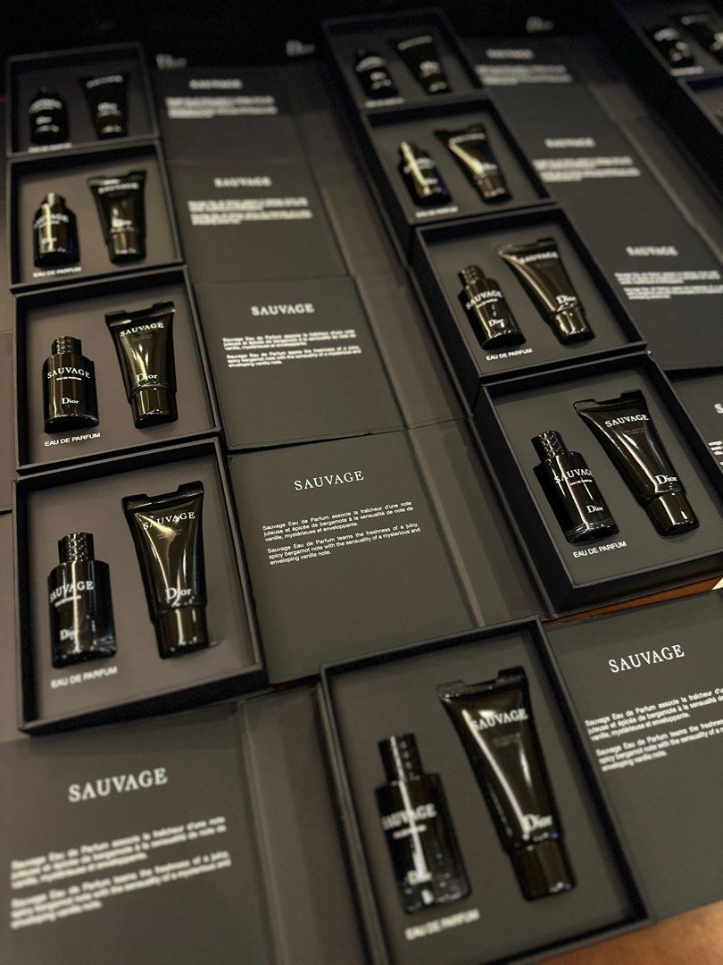 Dior Sauvage edp mini perfume set, Beauty & Personal Care, Fragrance ...
