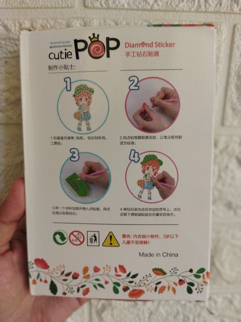 DIY Sticker Diamond manik manik tempel anti gabut, Buku & Alat Tulis ...