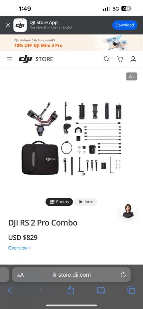 DJI Pro RS2, Photography, Photography Accessories, Gimbals ...