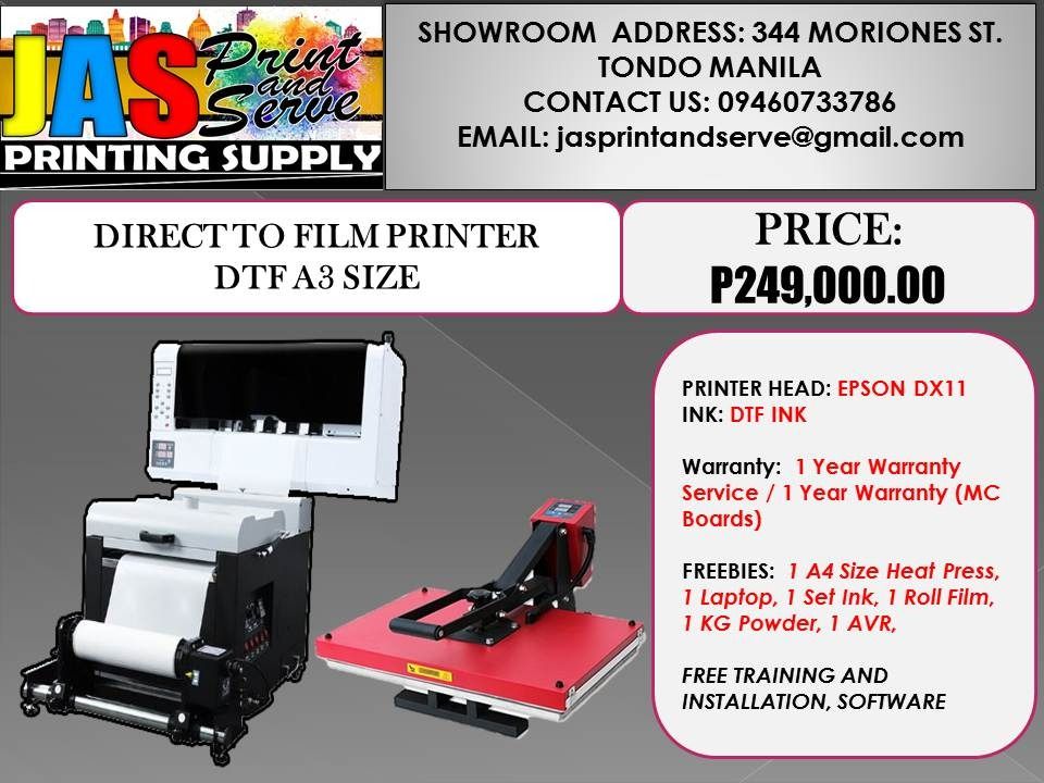 DTF A3 SIZE, Computers & Tech, Printers, Scanners & Copiers on Carousell