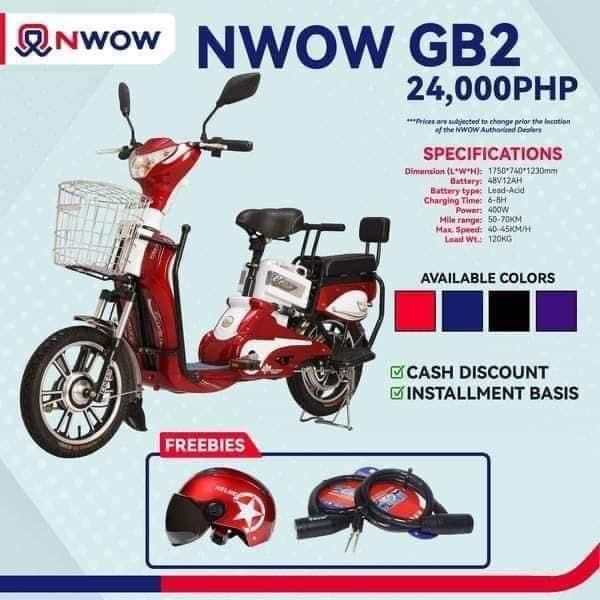 Ebike NWOW GB2 (2wheels) on Carousell