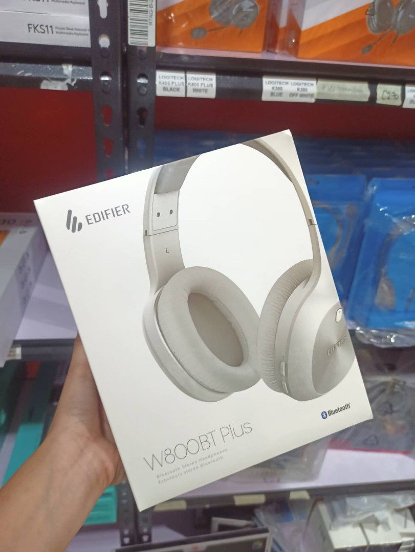 Edifier W800BT Plus Wireless Bluetooth Stereo Headphones White on Carousell