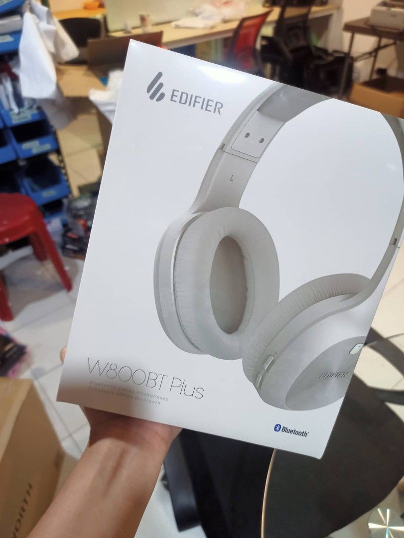 Edifier W800BT Plus Wireless Bluetooth Stereo Headphones White on Carousell