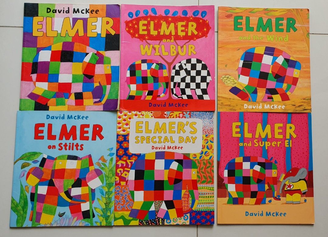 Elmer set, Hobbies & Toys, Books & Magazines, Children's Books on Carousell