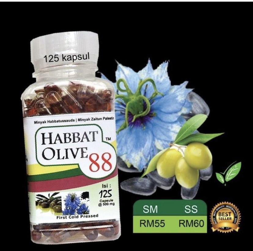 [FREE] EXP 24/7/23 - Habbat Olive 125kapsul Campuran Habbatussauda dan ...