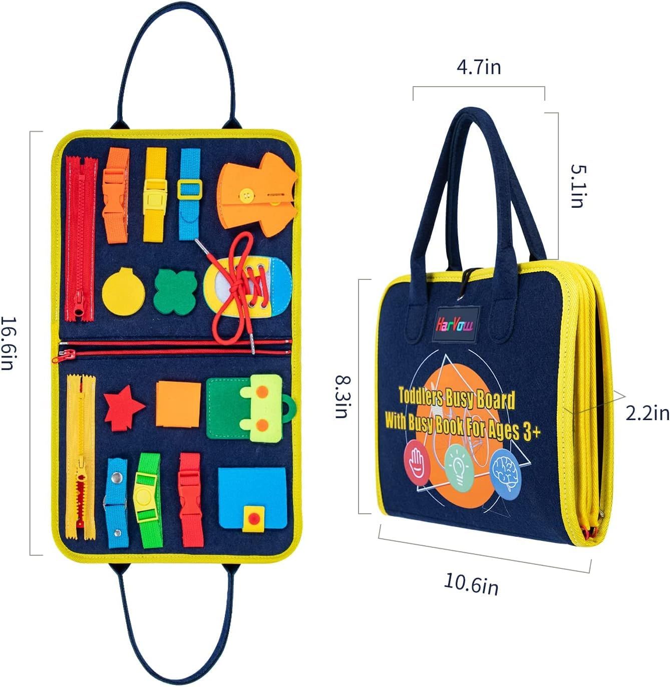 Felt Busy Books for Toddlers, Busy Boards Multiple Themes, Montessori ...