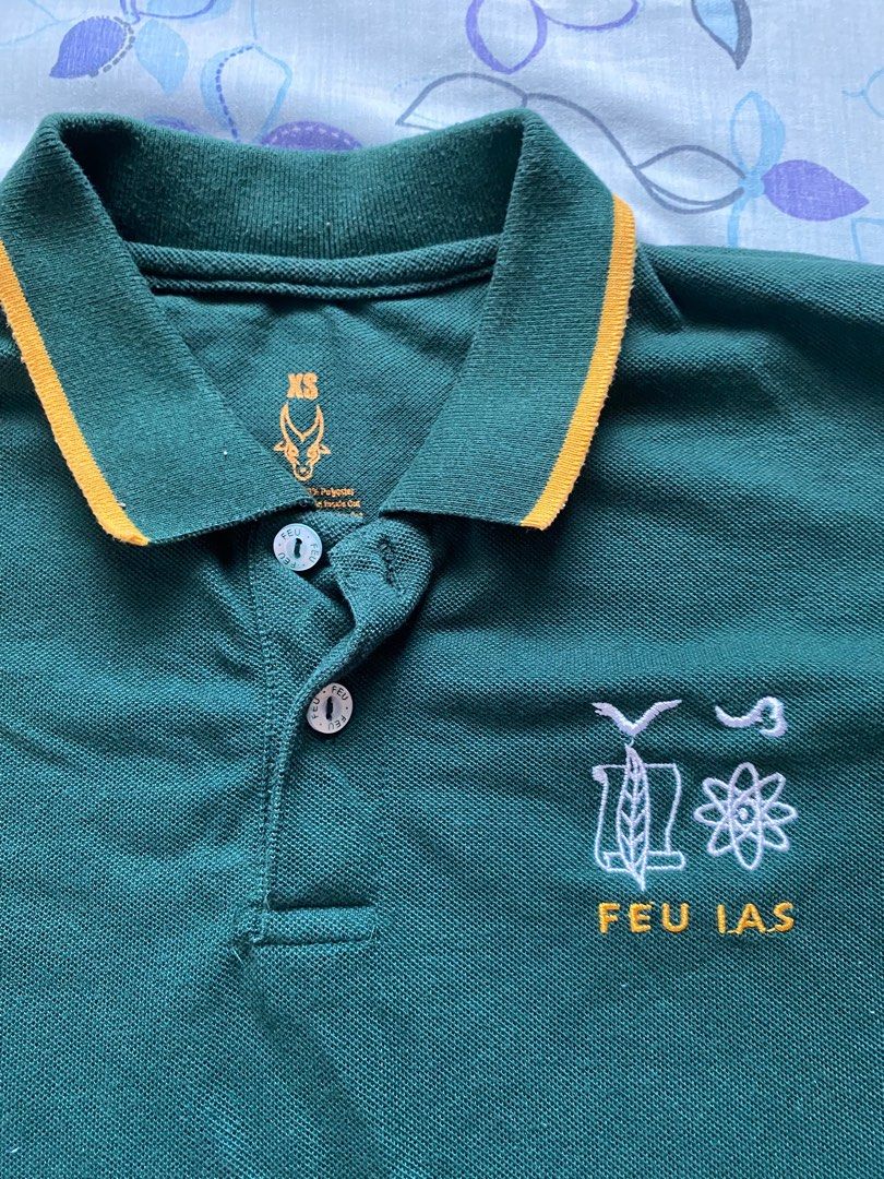 FEU IAS INSTITUTE POLO AND FEU SHIRT SET on Carousell