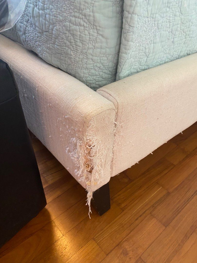 Free - Fixer- upper king size bed frame mattresses included, Furniture ...