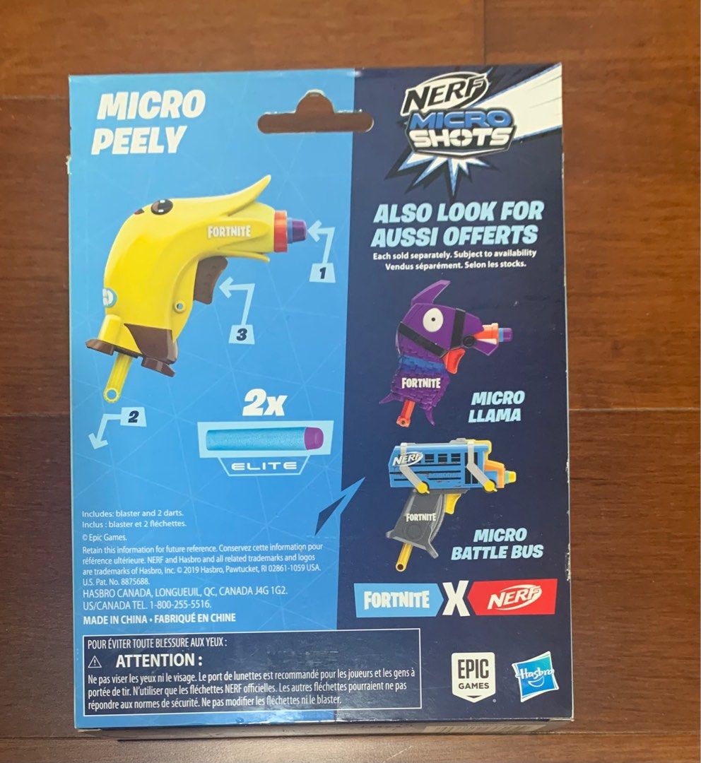Fortnite Micro Peely Nerf Gun, Hobbies & Toys, Toys & Games on Carousell
