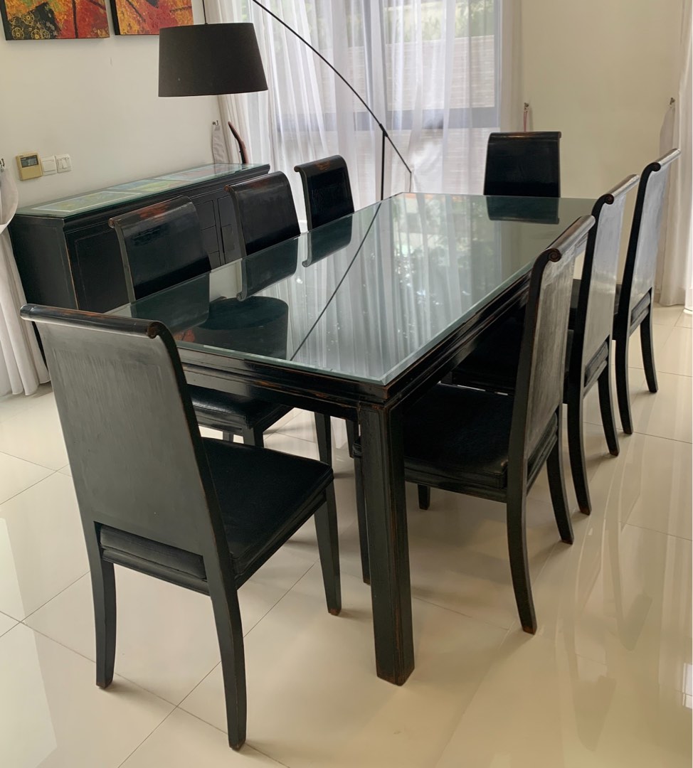 Full 8-seater Dining Table Set, Furniture & Home Living, Furniture ...