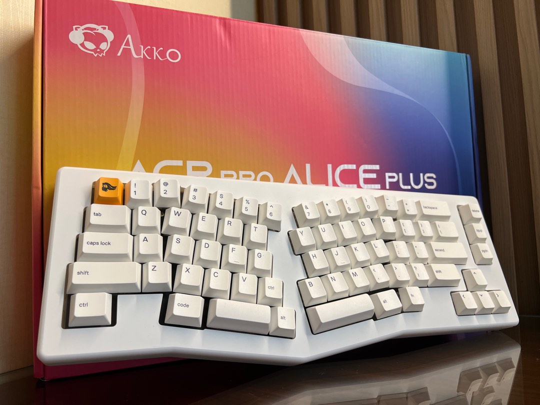 Fully Built Customised Akko ACR Pro Alice Plus Ergonomic Mechanical ...