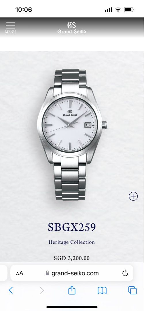Grand Seiko SBGX259, Luxury, Watches on Carousell