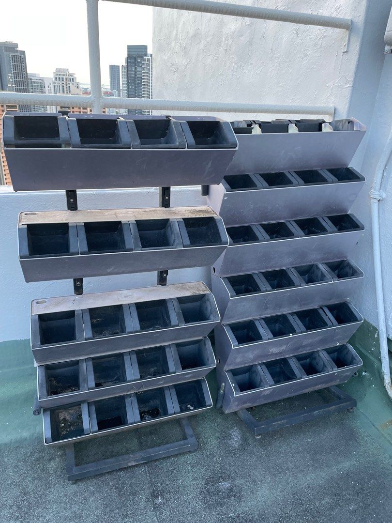 Free-standing green wall/stand, Furniture & Home Living, Gardening ...