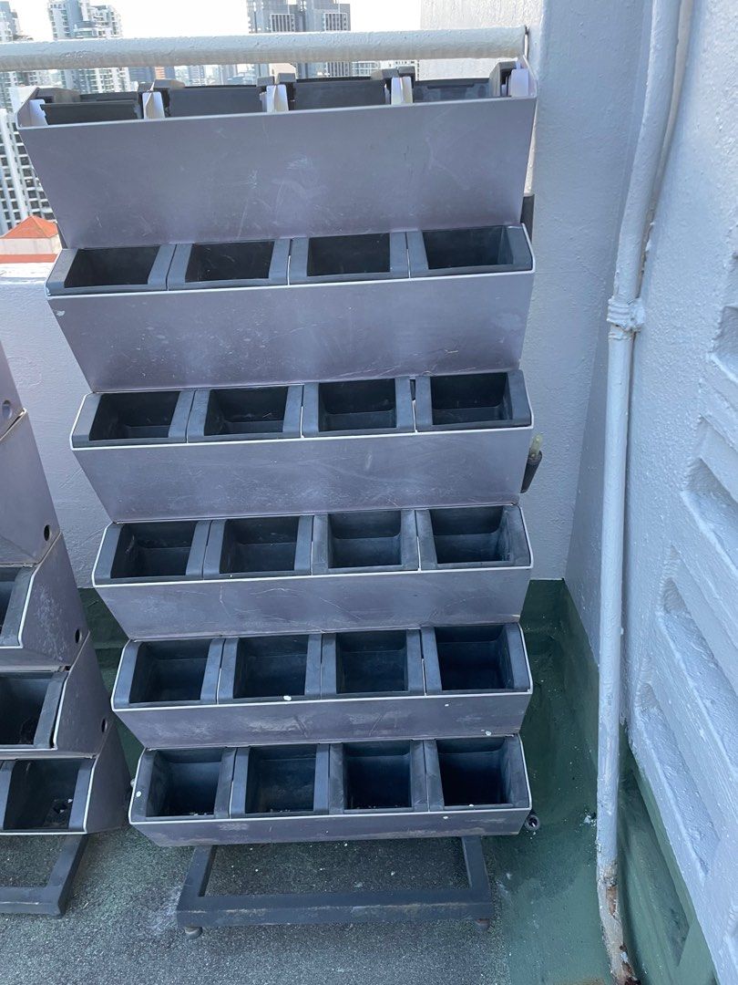 Free-standing green wall/stand, Furniture & Home Living, Gardening ...