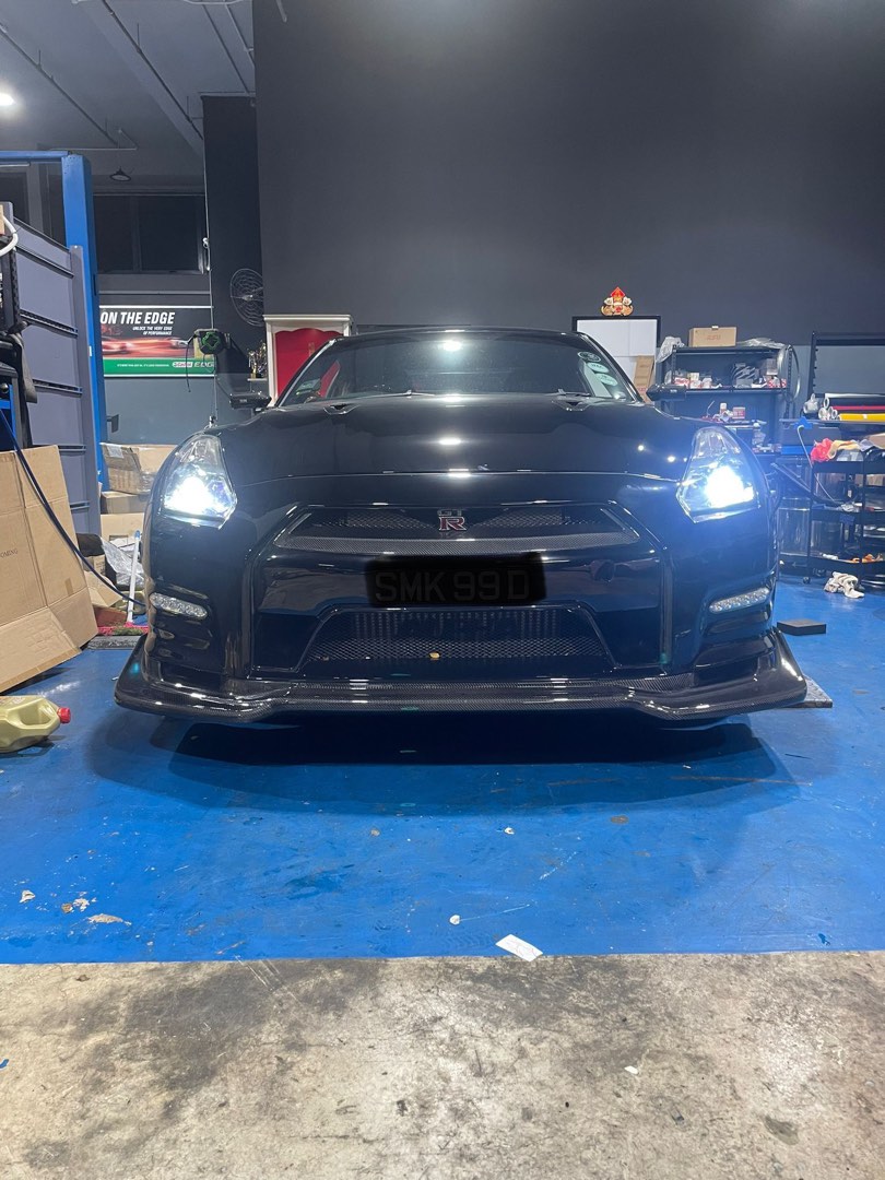GTR R35 DBA front bumper and top secret V2 lip, Car Accessories ...
